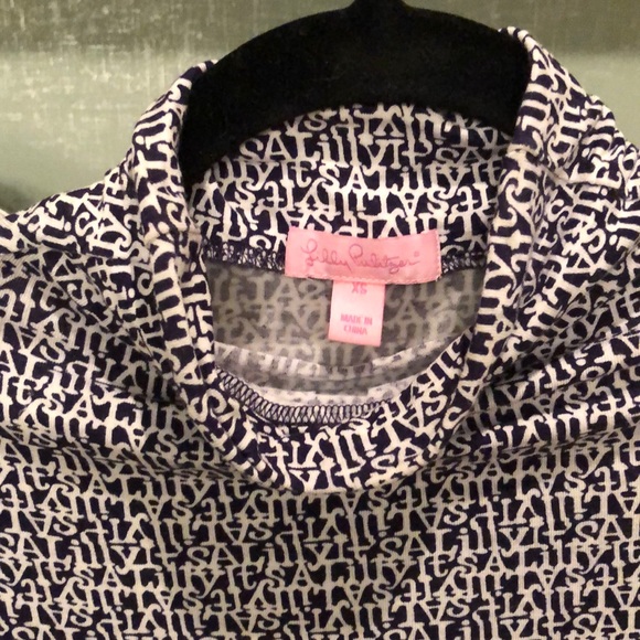 Lilly Pulitzer | Tops | Lilly Pulitzer Its A Lily Print Mock Turtleneck ...